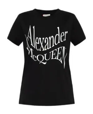 Alexander McQueen Logo Printed Crewneck T-shirt