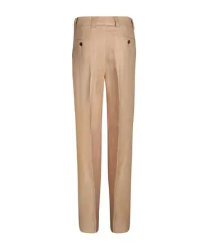 Incotex High-waist Wide-leg Tailored Pants - Beige