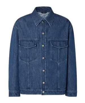 Fendi Collared Button-up Denim Jacket