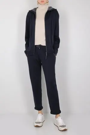 Brunello Cucinelli Zipped Long Sleeved Hoodie