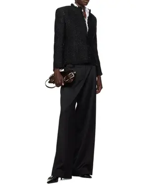Givenchy Pleat Tailored Trousers - Black