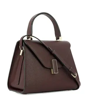 VALEXTRA Iside Foldover Mini Top Handle Bag - Deep Red