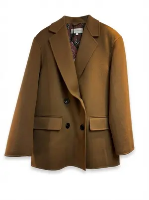 Max Mara Tailored Long-sleeved Suit Jacket - Brown