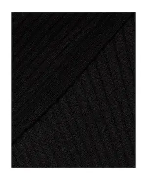 COURREGES Asymmetrical Ribbed Dress With Short Sleeves And Side Slit