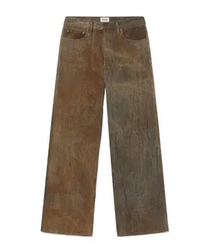 AGOLDE Distressed Straight-leg Jeans