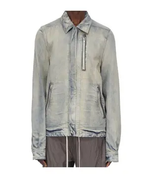 Rick Owens Zip-fastening Drawstring Jacket - Gray