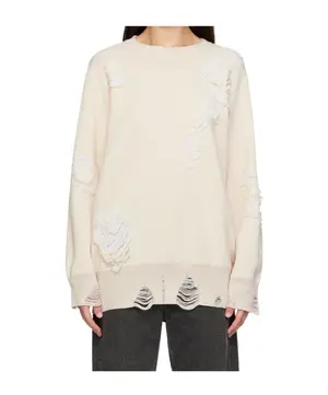 MAISON MARGIELA Distressed Crewneck Sweatshirt