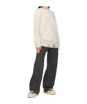 MAISON MARGIELA Distressed Crewneck Sweatshirt