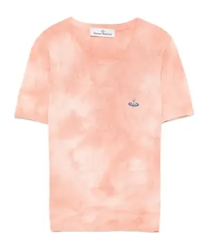 VIVIENNE WESTWOOD Orb Embroidered T-shirt - Pink