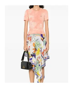 VIVIENNE WESTWOOD Orb Embroidered T-shirt - Pink