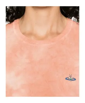 VIVIENNE WESTWOOD Orb Embroidered T-shirt - Pink