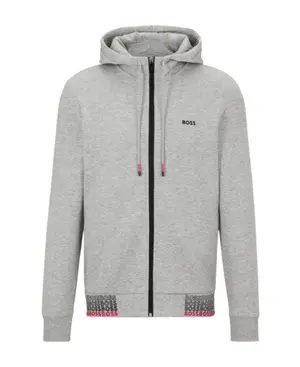 Hugo Boss Logo-embroidered Drawstring Hoodie