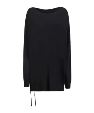 ANN DEMEULEMEESTER Round Neck Sweater - Black