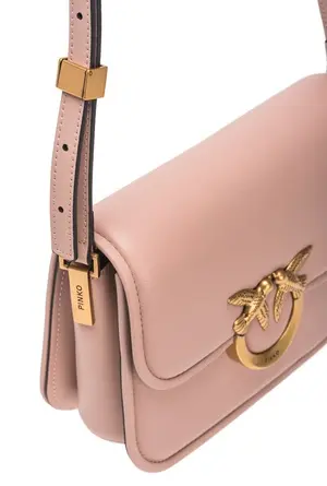 Pinko Love Birds Foldover Shoulder Bag - Pink