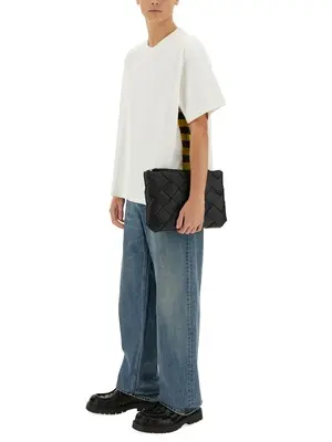 Bottega Veneta Check Detailed Short Sleeved T-shirt