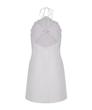 SELF-PORTRAIT Lace And Diamond Trimmed Mini Dress