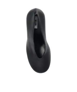 Moschino Sculptural Heel Round Toe Pumps