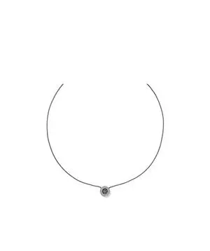 Tory Burch Kira Logo Charm Necklace
