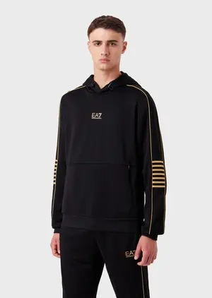 EA7 Logo Logo Hooded Sweater