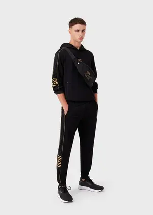 EA7 Logo Logo Hooded Sweater