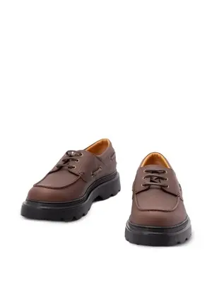 TOD'S Round Toe Lace-up Shoes - Black