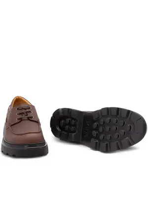 TOD'S Round Toe Lace-up Shoes - Black