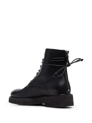 Marsèll Leather Ankle Boots With Zip And Tie Fastening