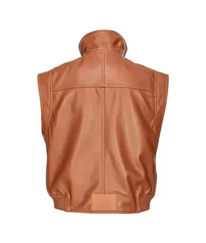 Pinko High-neck Sleeveless Biker Gilet