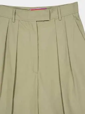 La DoubleJ Pleated Cotton Trousers