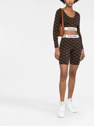 Celine Logo Print Knit Vest