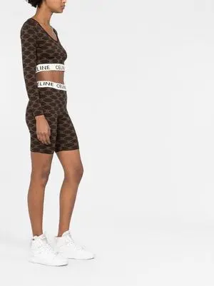 Celine Logo Print Knit Vest