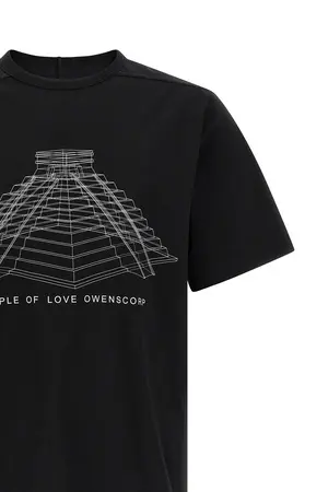 Rick Owens Printed Crewneck T-shirt - Black