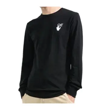Off-White Logo Arrow Print Long-sleeve T-shirt - Black