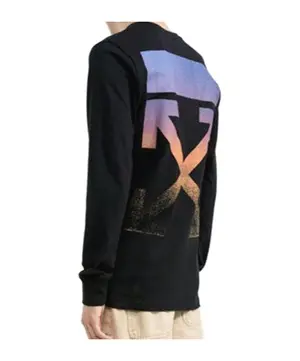 Off-White Logo Arrow Print Long-sleeve T-shirt - Black