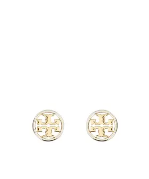 Tory Burch Logo Stud Earrings - Yellow