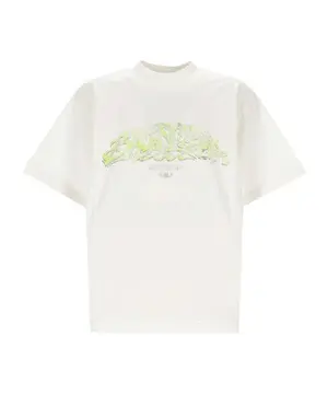 Balenciaga Logo Printed Crewneck T-shirt