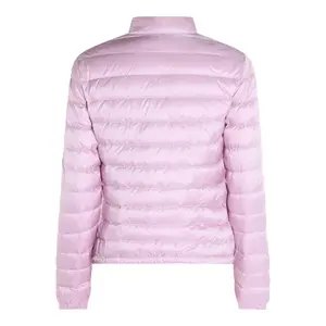 Moncler Lans Zip-up Short Padded Jacket - Pink