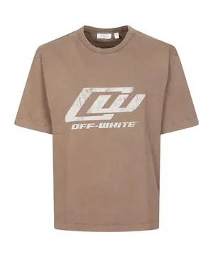 Off-White Logo Printed Crewneck T-shirt