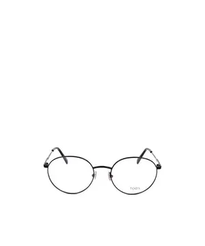 TOD'S Full Frame Oval Eyeglasses - Black