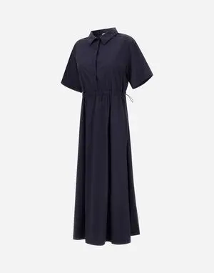 Herno Drawstring Shirt Dress - Blue