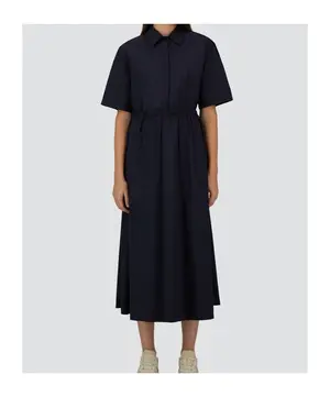 Herno Drawstring Shirt Dress - Blue