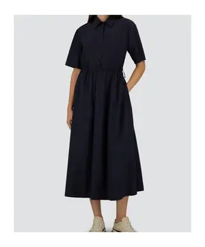 Herno Drawstring Shirt Dress - Blue