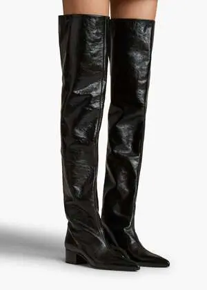 Khaite 40mm Over The Knee Boots - Black