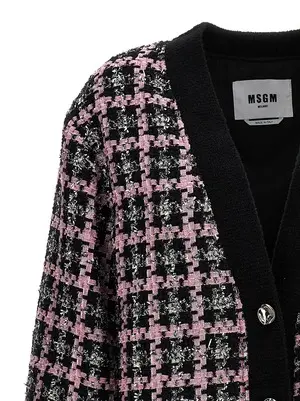 MSGM Button-up Tweed Cardigan
