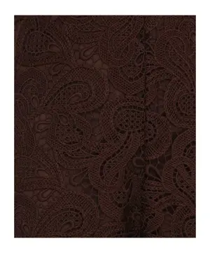 Zimmermann Illustration Lace Flared Pants - Chocolate