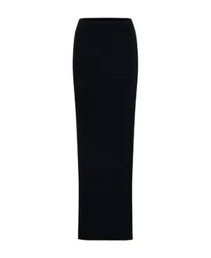 DION LEE Gradient Ribbed-knit Maxi Skirt