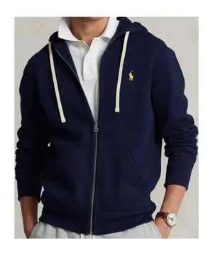 Polo Ralph Lauren Logo Embroidered Hooded Jacket - Black