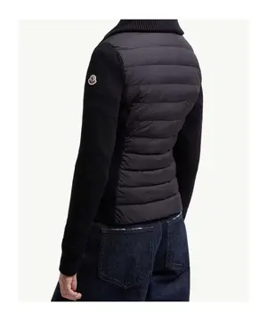Moncler Quilted Panel Zip Cardigan