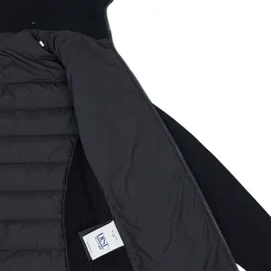 Moncler Quilted Panel Zip Cardigan
