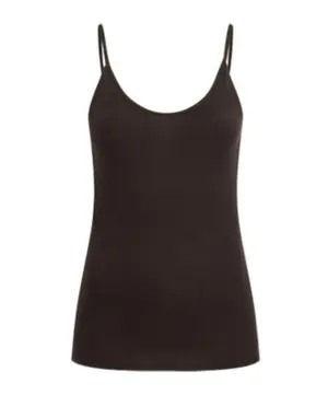 Khaite Fine-ribbed Scoop Neck Tank Top - Black